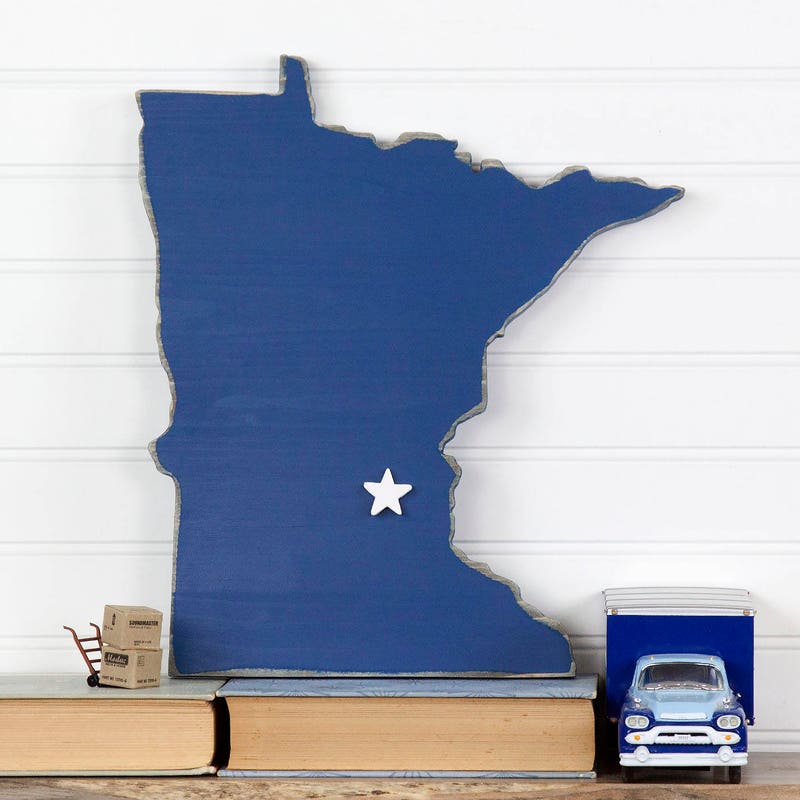 Mn State Silhouette - Etsy