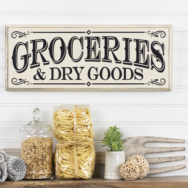 Groceries Sign - Etsy