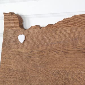 Oregon State Shape Wood Sign Cutout Wall Art. Modern Rustic, Farmhouse ...