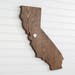 California State Shape Wood Sign Cutout Wall Art. Modern - Etsy