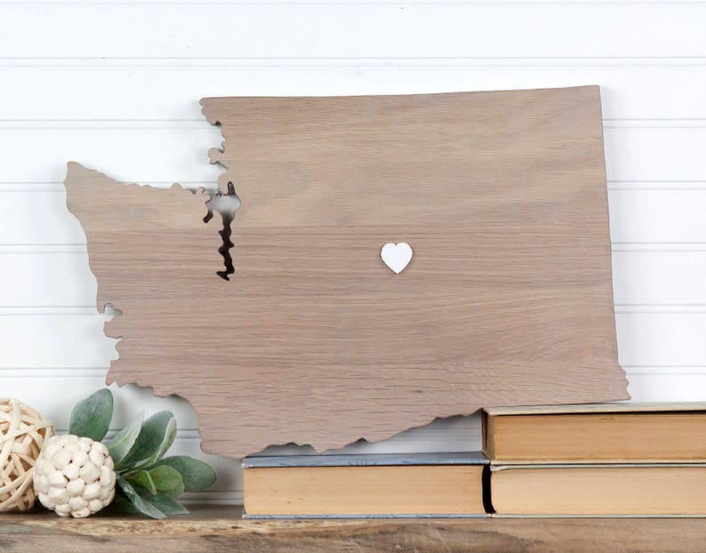 Washington State Shape Wood Sign Cutout Wall Art. Modern - Etsy