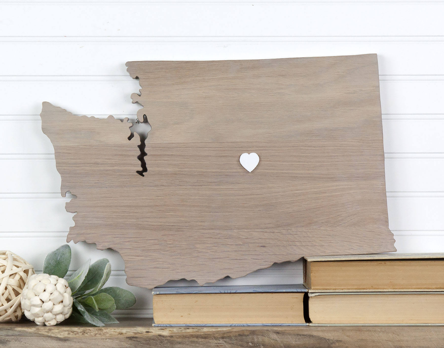 Washington State Shape Wood Sign Cutout Wall Art. Modern Rustic ...