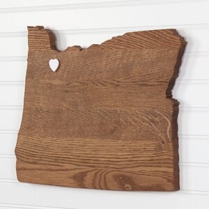 Oregon State Shape Wood Sign Cutout Wall Art. Modern Rustic, Farmhouse ...