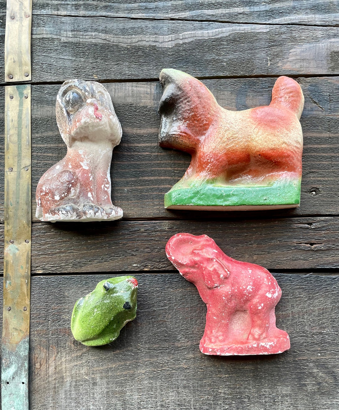 Vintage Chalkware Animals - Etsy