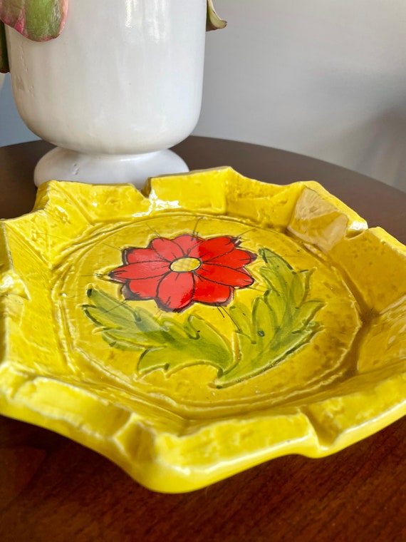Retro Yellow Ashtray | Etsy