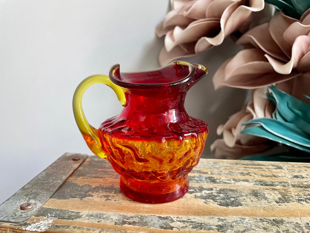 Viking Glass Two Tone Pitcher - Etsy