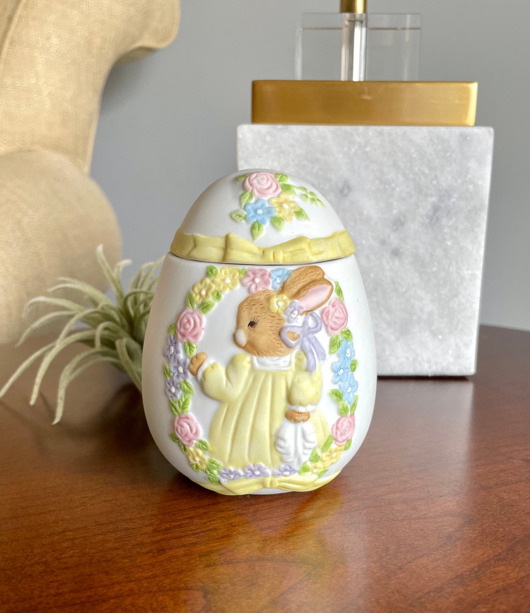 Lefton Lidded Embossed Egg - Etsy