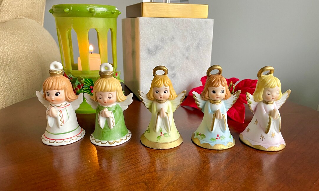 Lefton Miniature Angel Bells - Etsy