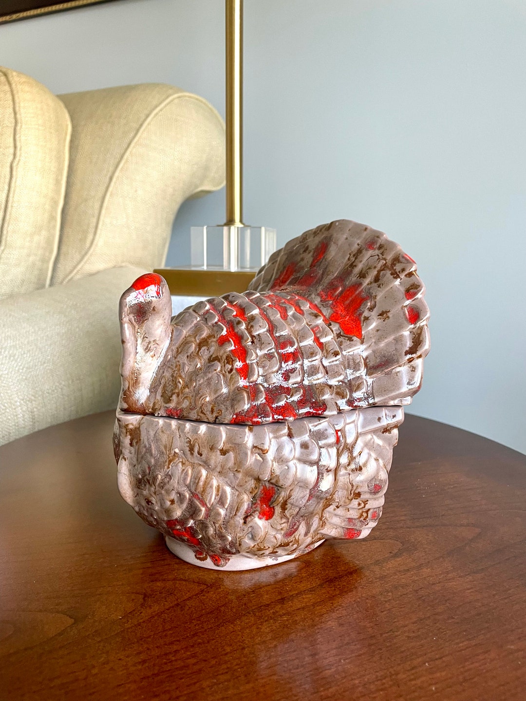Turkey Lidded Dish - Etsy