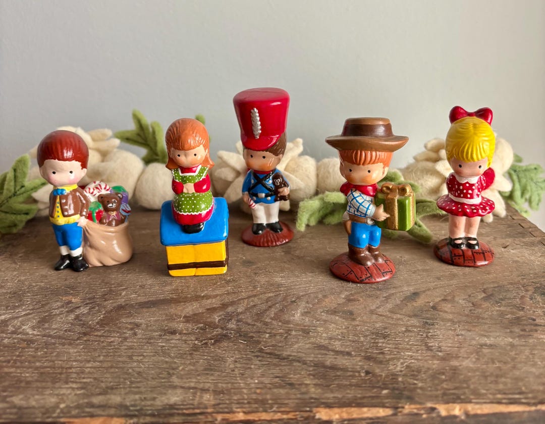 Adorable Ceramic Christmas Figures - Etsy