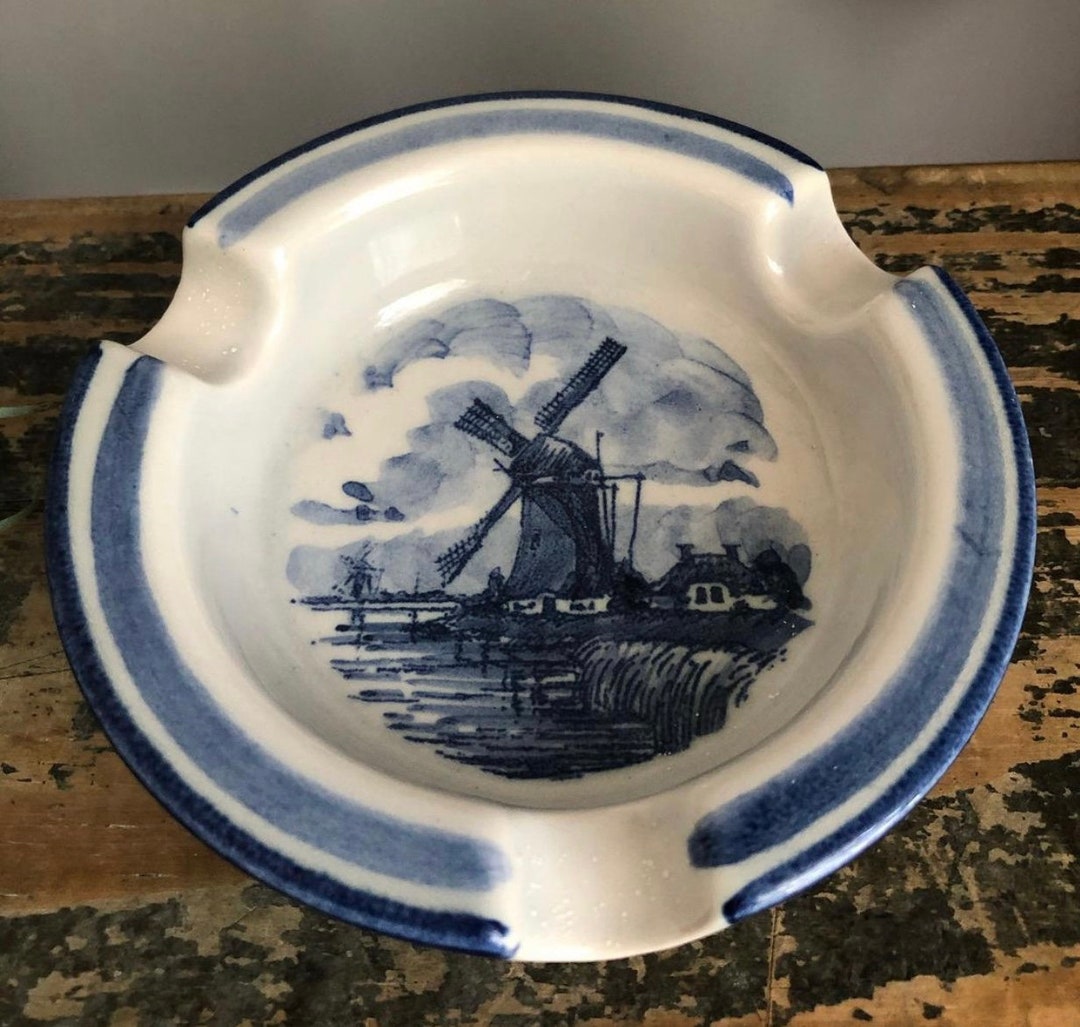 Delft Windmill Ashtray Made in Holland - Etsy