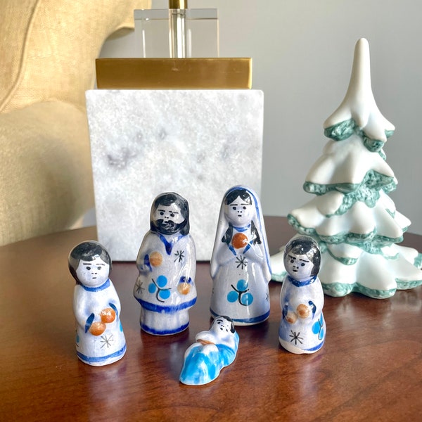 Pottery Nativity Set - Etsy