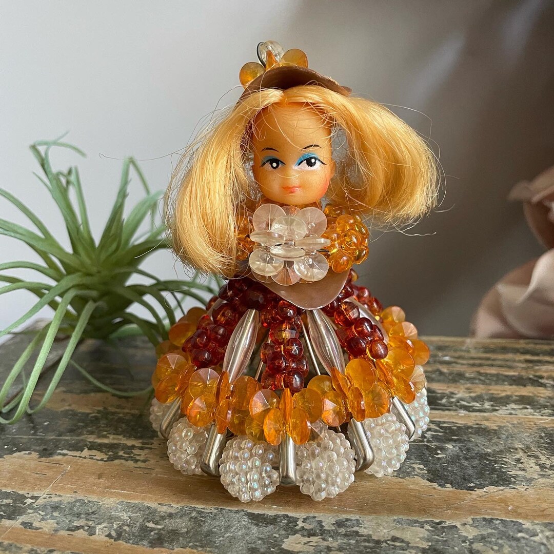 Beaded Safety Pin Doll - Etsy