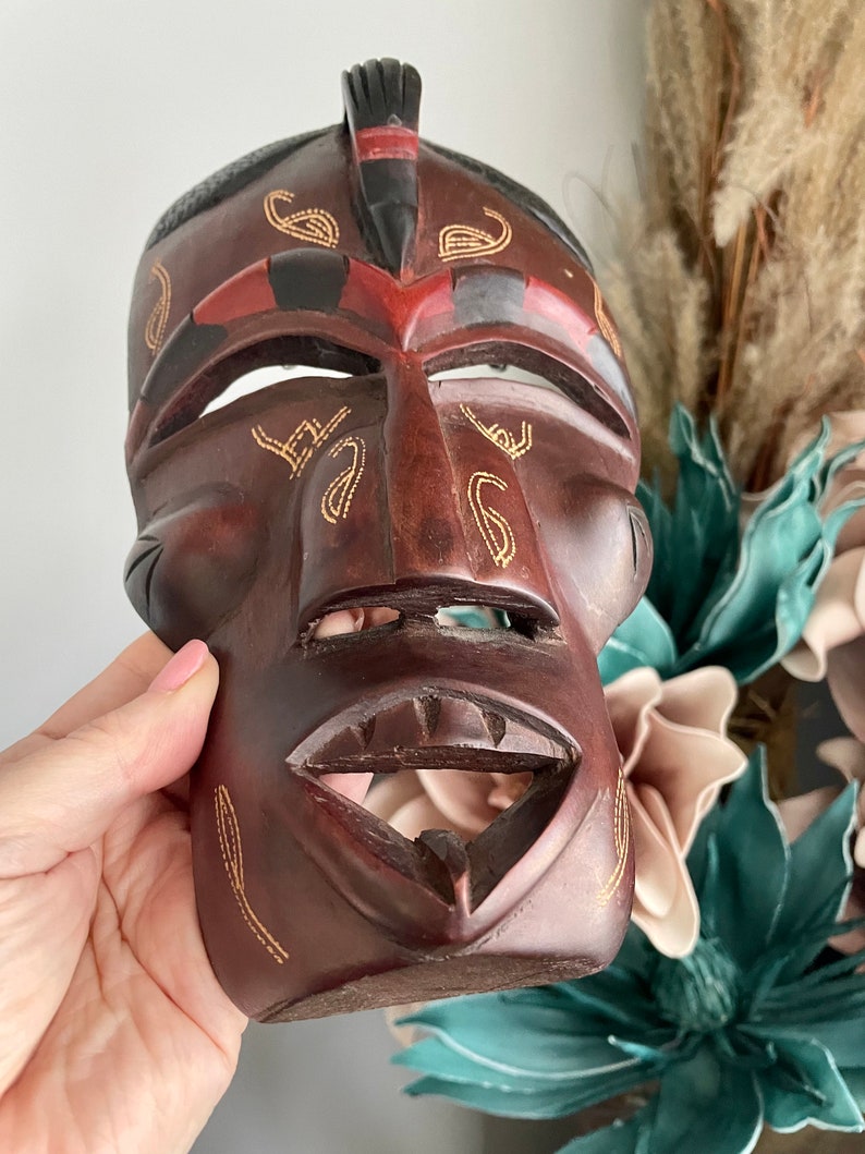 Vintage Tribal Mask - Etsy