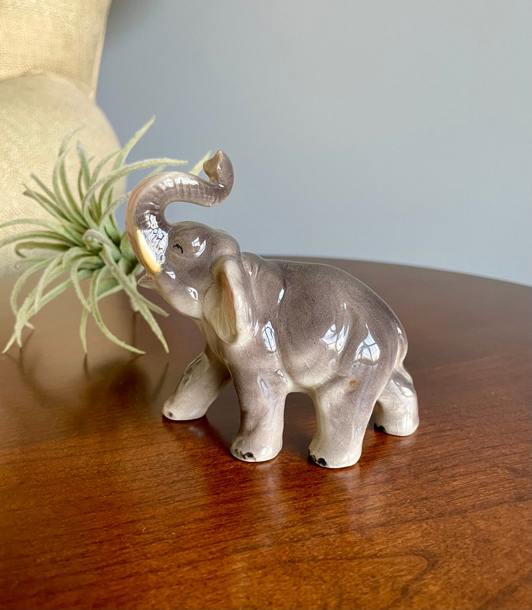 Vintage Elephant Statue - Etsy