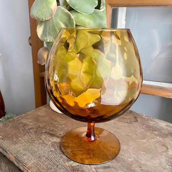 Amber Hand Blown - Etsy