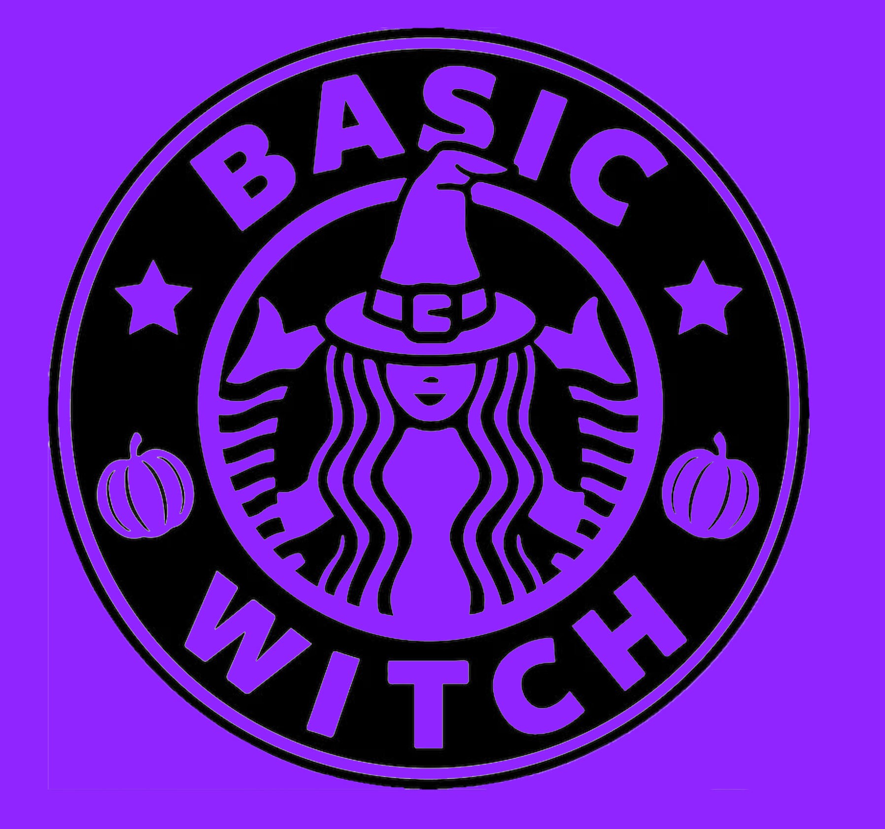 Starbucks Basic Witch Cut File Basic Witch SVG Basic Witch - Etsy