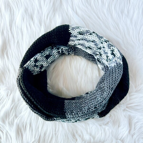 Colorblock Infinity Scarf - Etsy