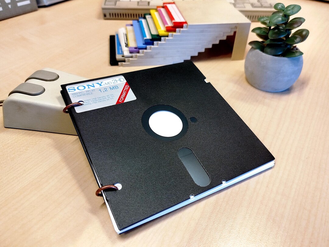 5.25 Inch Floppy Disk Blank Notebook or Sketchbook, Upcycled Computer ...