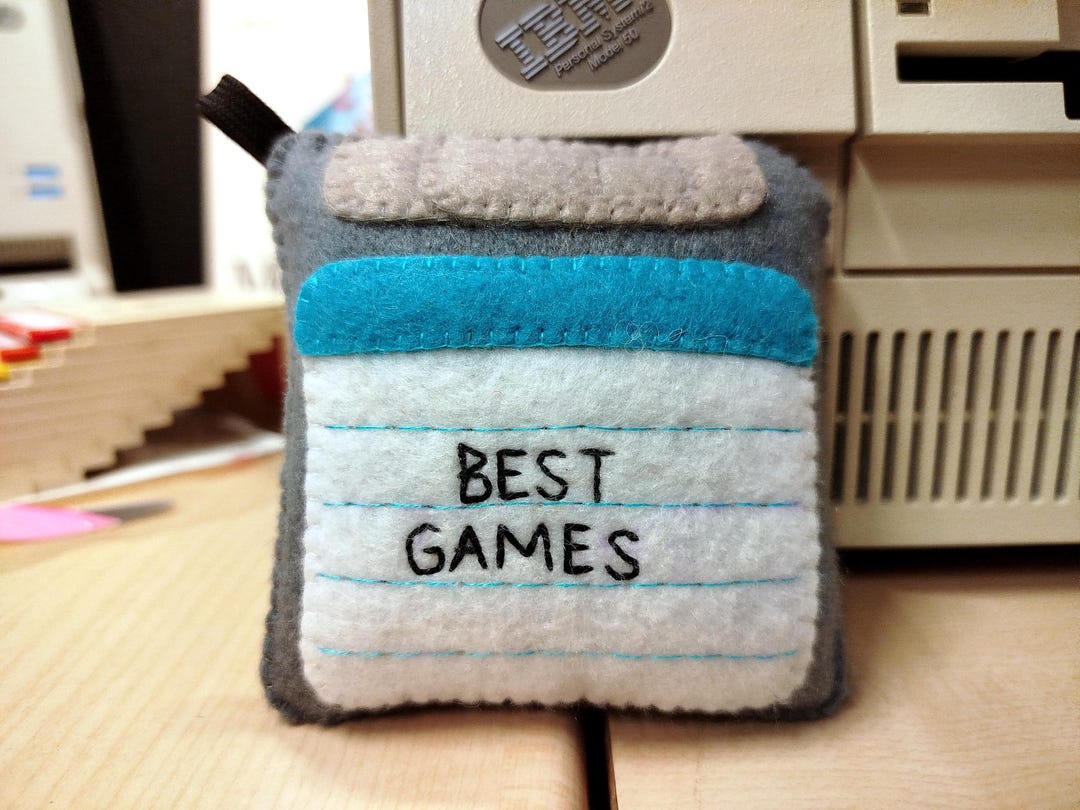 Floppy Disk Toy - Best Games Label on a Gray Diskette, 80s and 90s ...