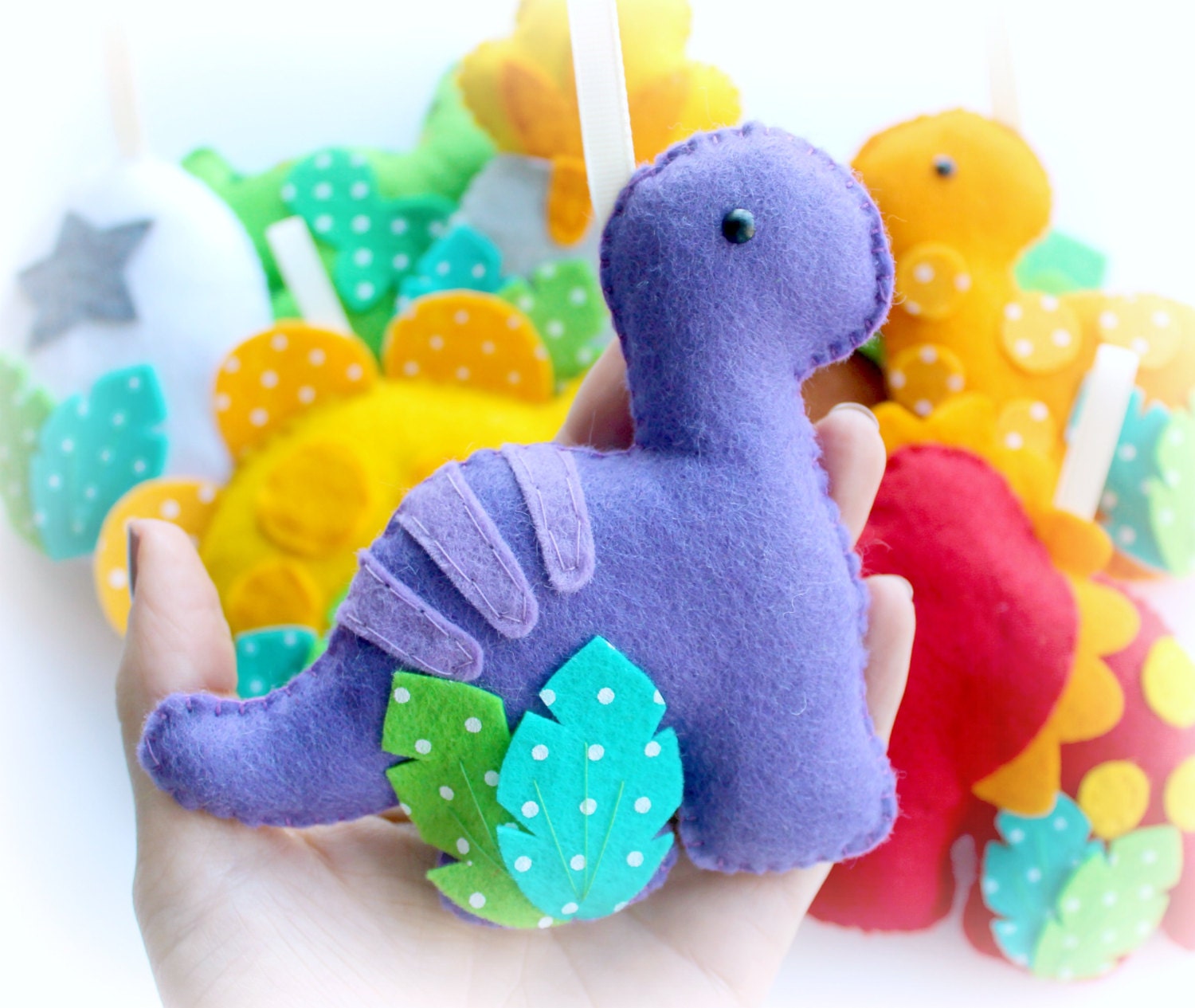 PDF Instructions for Felt Dinosaur Garland. Dinosaur Decor. | Etsy