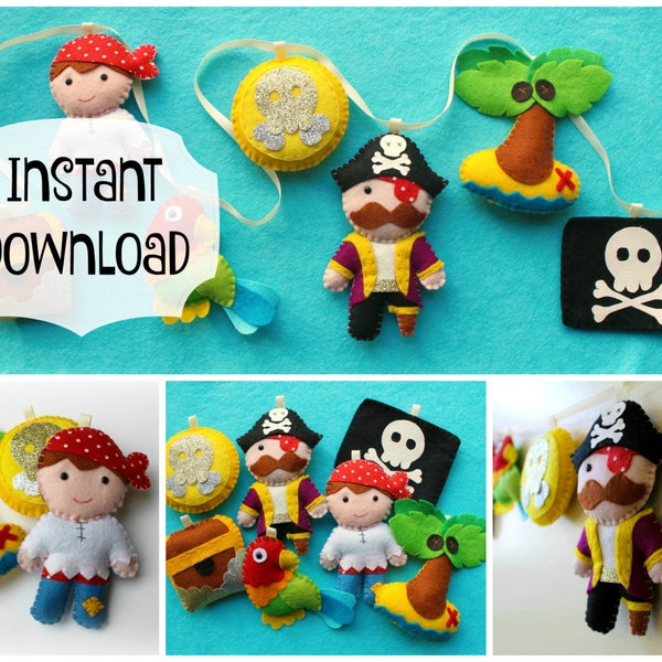 Felt Pirate - Etsy