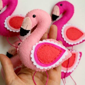 PDF Pattern for Felt Flamingo and Cactus Garland, Full Instructions and ...