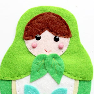 NEW: Rainbow Russian Doll Make Your Own Garland Kit, Full Felt Sewing ...