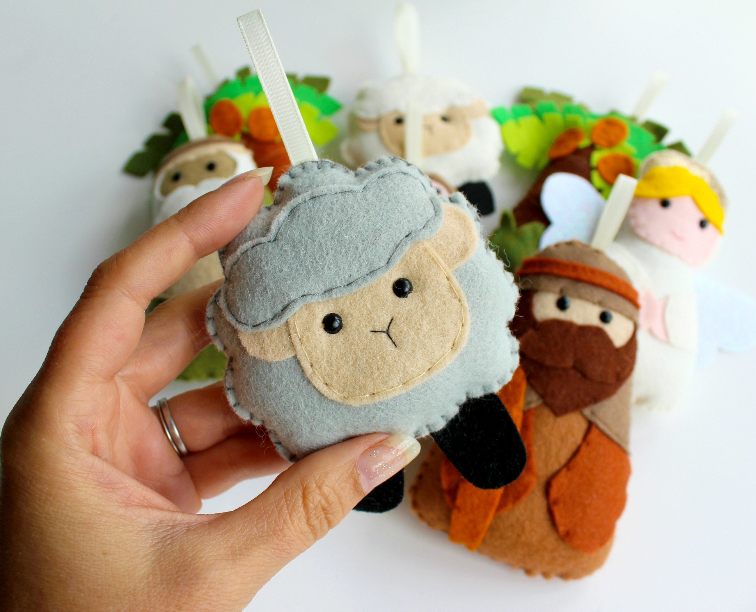 PDF Pattern for Felt Nativity Advent Garland Full | Etsy Canada