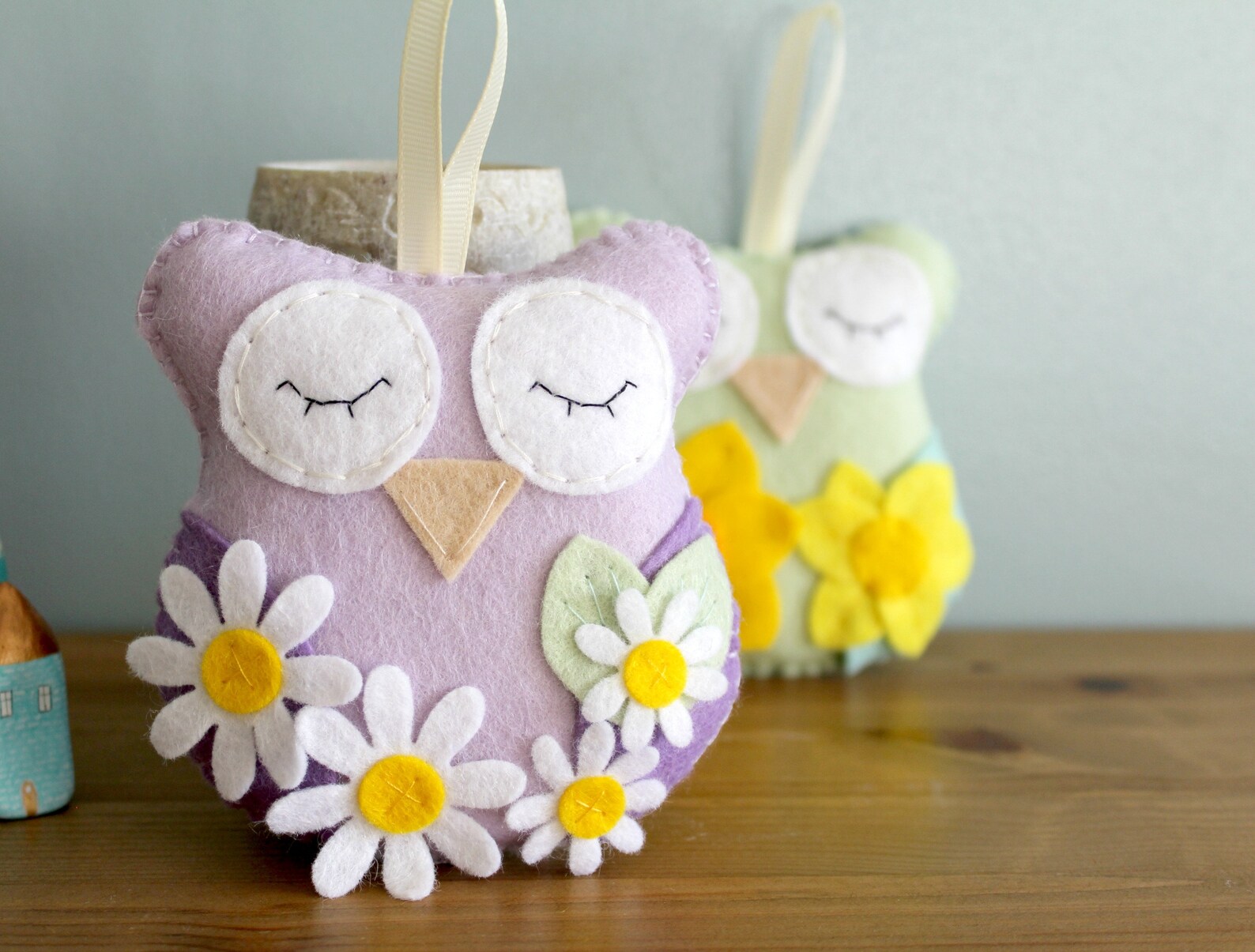 Make Your Own Felt Birth Flower Owl Kit. Precut Kit With | Etsy