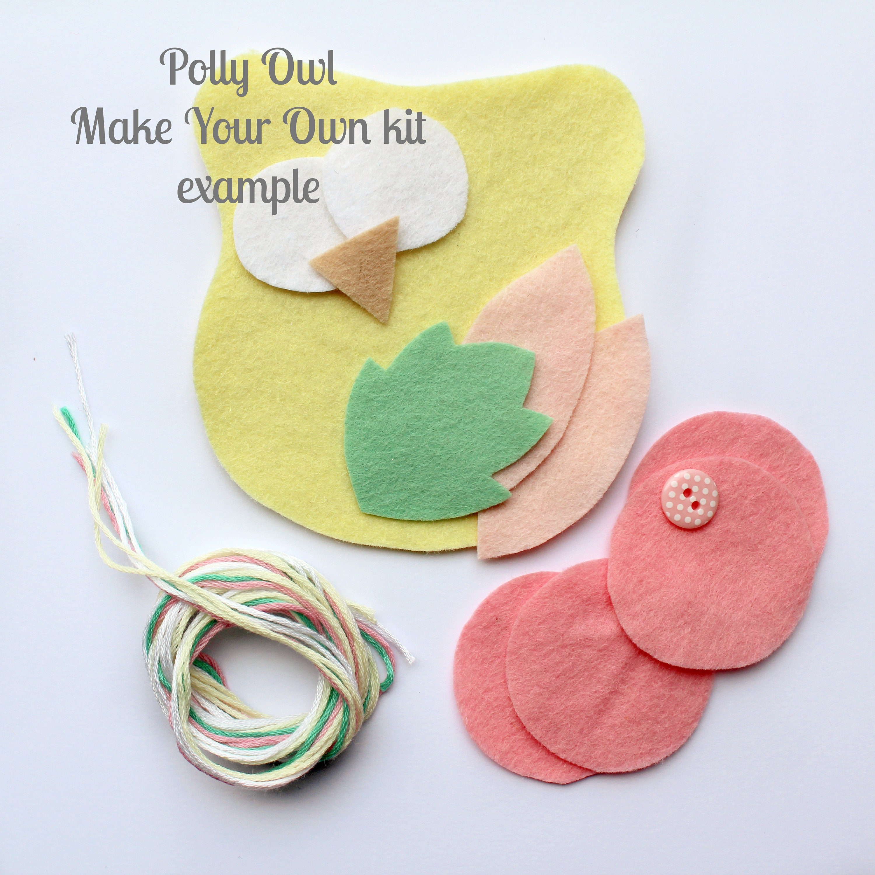 Make Your Own Felt Rainbow Owl Kit. Precut Kit With Materials - Etsy UK