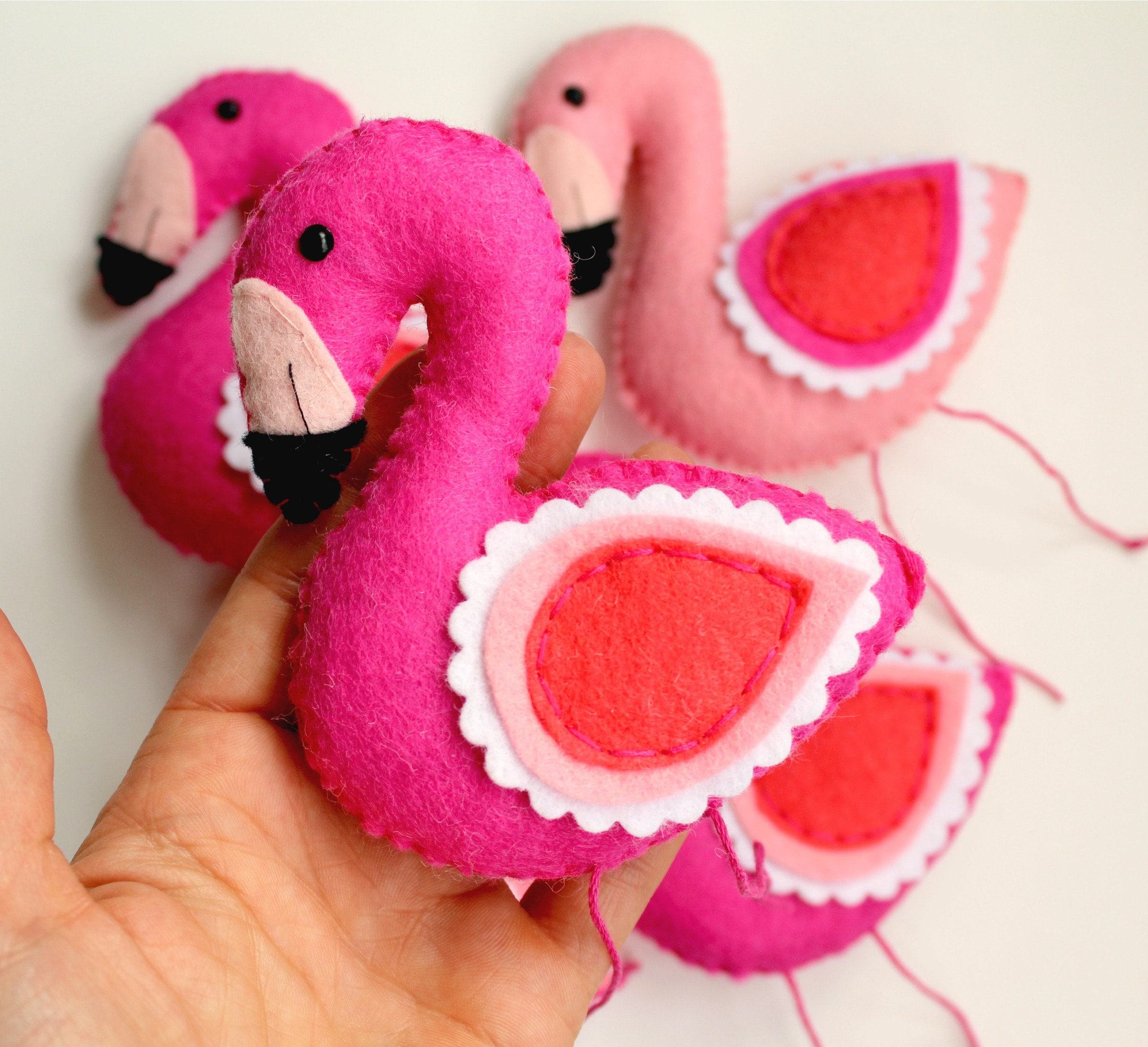 Make Your Own Felt Flamingo Garland Kit. Sewing Pattern. DIY - Etsy