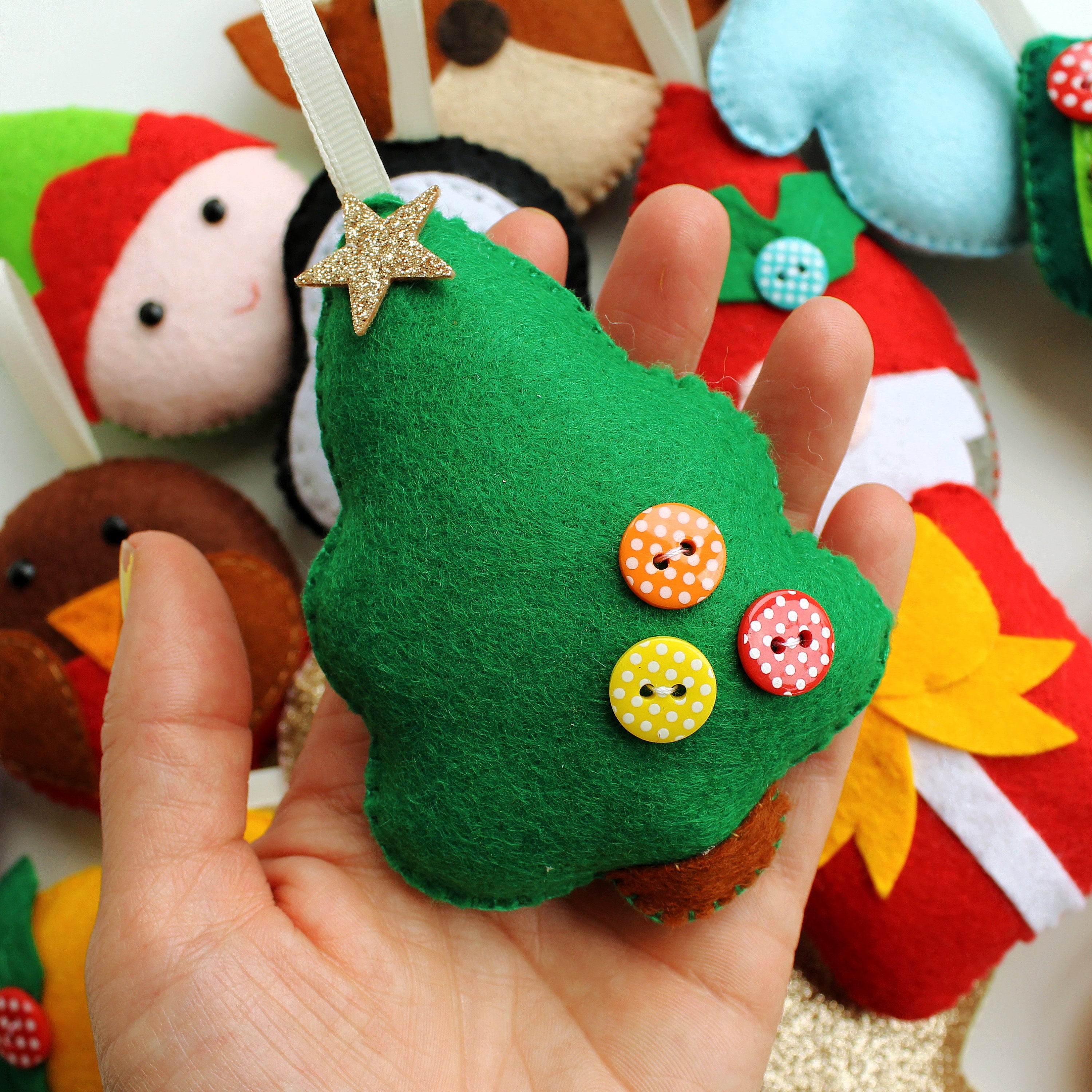 Digital Download Pattern and Instructions for 8 Piece Felt - Etsy UK