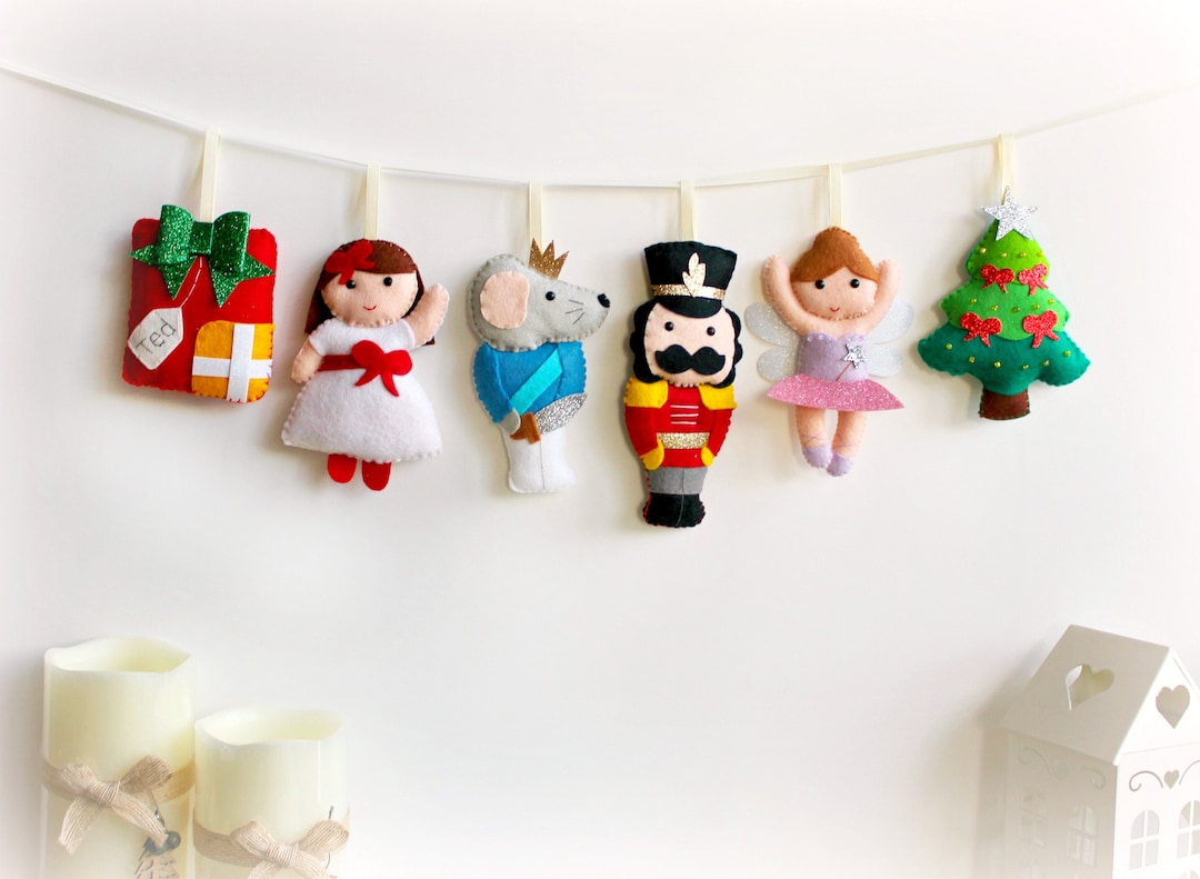 Felt Nutcracker Garland Kit: DIY Christmas Decorations Craft - Etsy