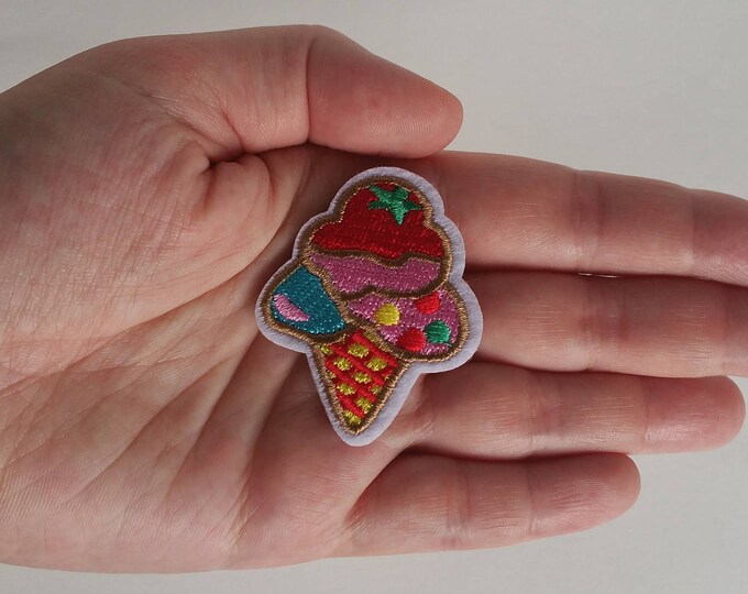Choice of 1 Ice Cream Cone Patch Custom Made AP17 - Etsy