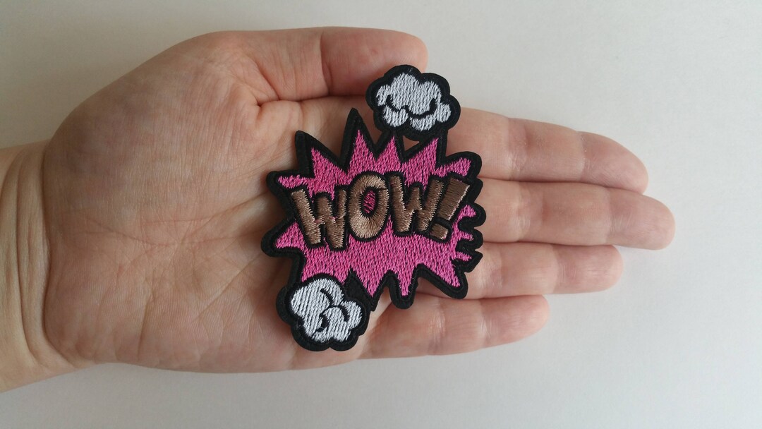 Wow Comic Book Cartoon Patch 1pc Sew on Iron on DIY Applique ...