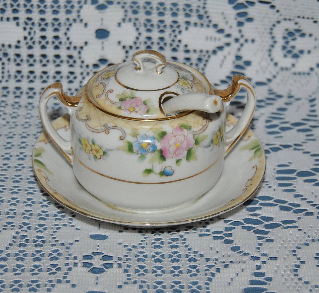 Extremely Rare Circa 1911, Rising Sun Nippon, Fine Bone China Lidded ...