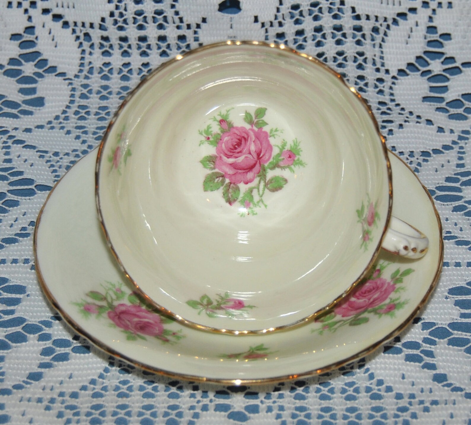 Beautiful Vintage Sutherland China With Pink Roses Fine - Etsy