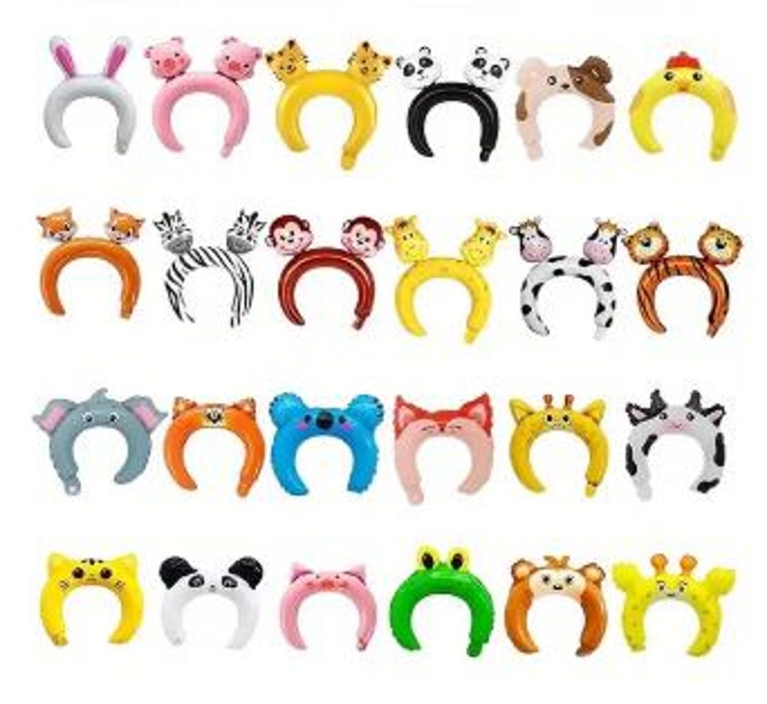 Children's Inflatable Animal Balloon Headbands- Jungle , Safari . Party ...