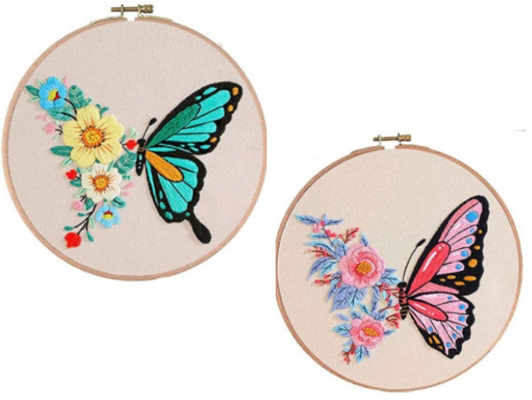 Butterfly Embroidery Kits - Etsy