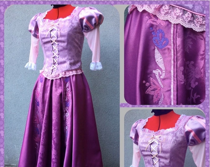 Embroidered Rapunzel Tangled Costume Cosplay Disney - Etsy