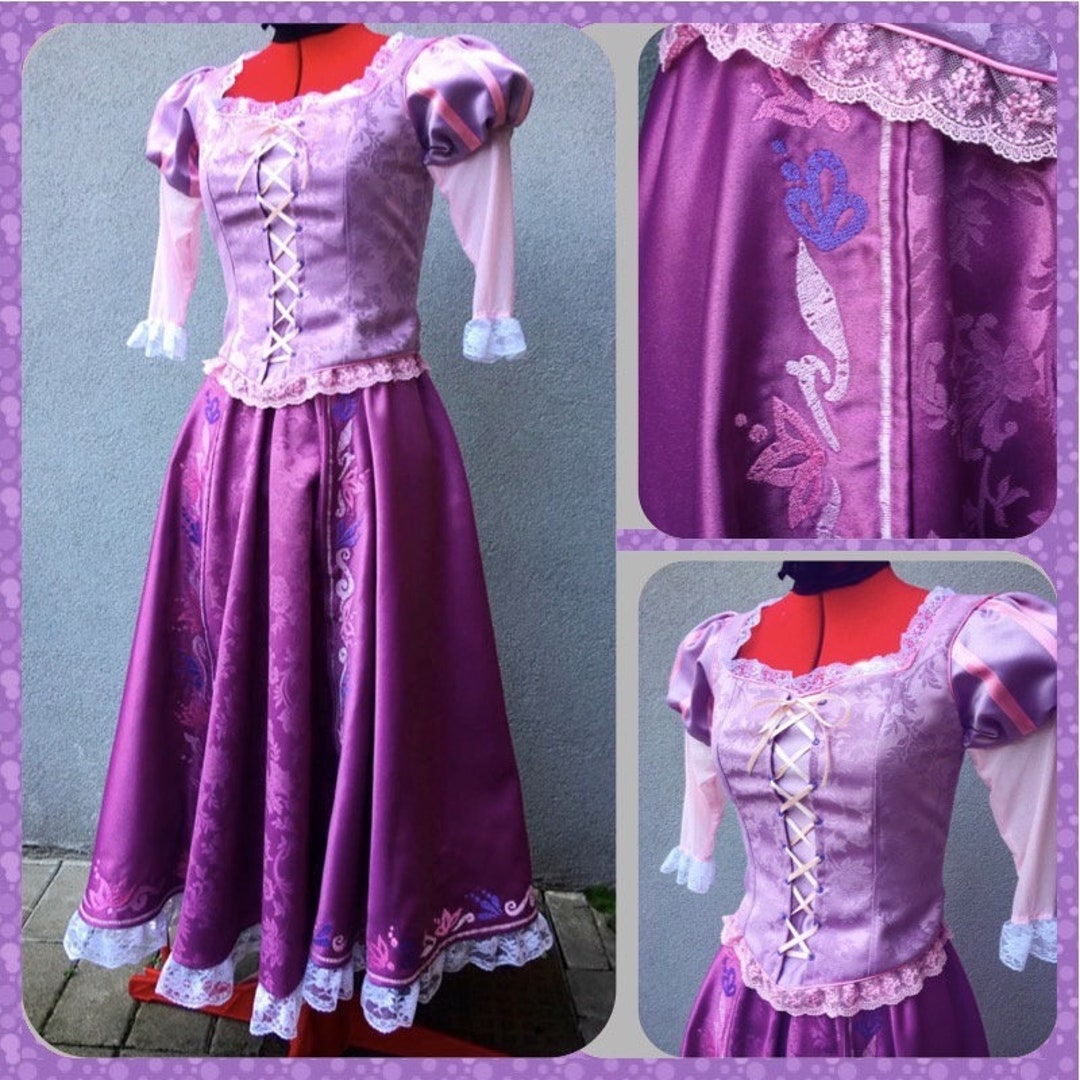 Embroidered Rapunzel Tangled Costume Cosplay Disney - Etsy