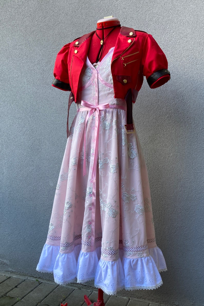 Aerith Final Fantasy 7 Remake Cosplay Costume - Etsy