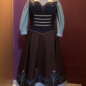 Anna Frozen Dress Costume Disney - Etsy