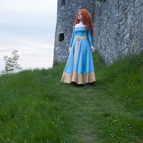 Merida Brave Disney Pixar Princess Dress - Etsy