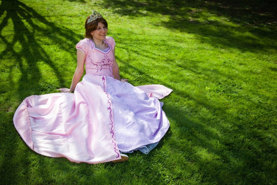 Rapunzel Tangled Disney Princess Dress Pink Costume - Etsy
