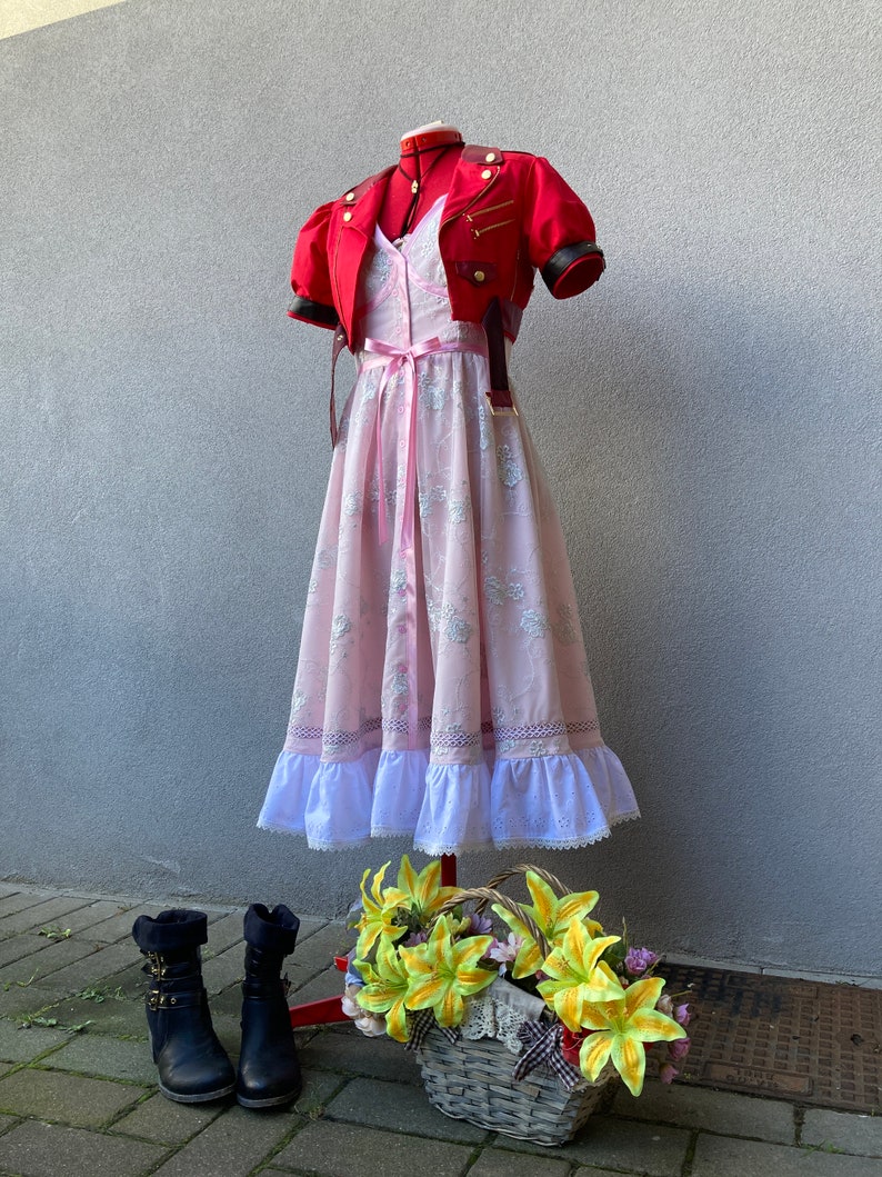 Aerith Final Fantasy 7 Remake Cosplay Costume - Etsy