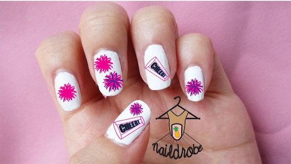 30 Cheerleading Nail Decals waterslide Nail Decal - Etsy