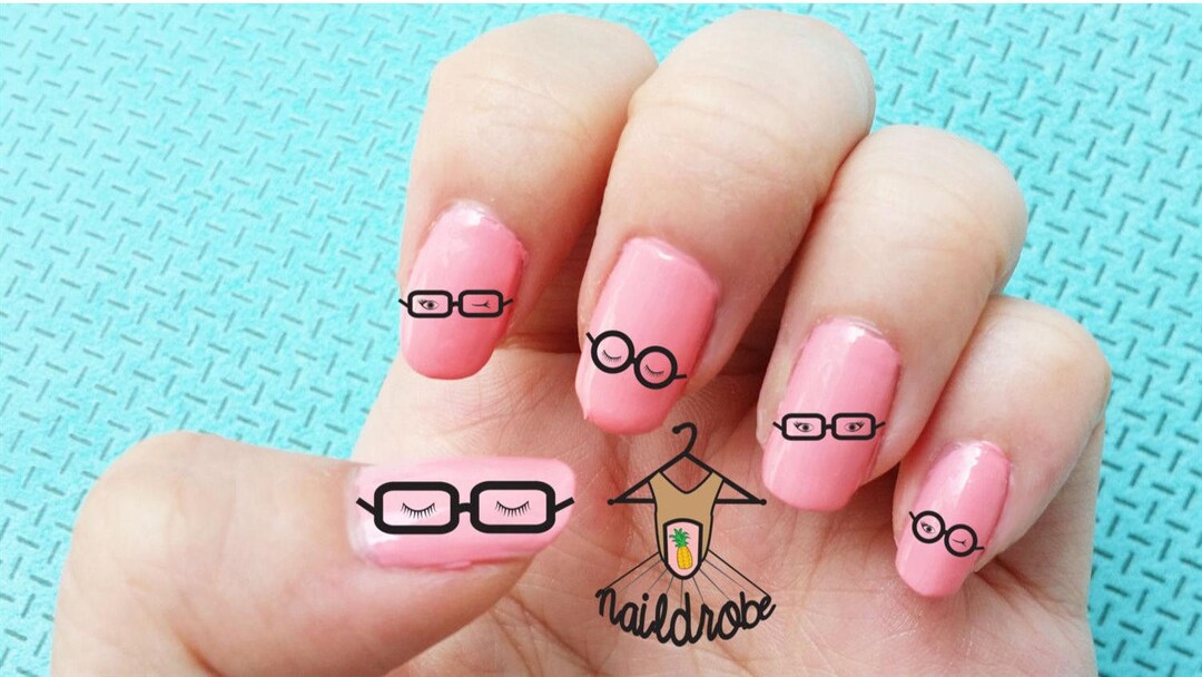30 Eyes With Glasses Nail Decals (waterslide Nail Decal) - Etsy