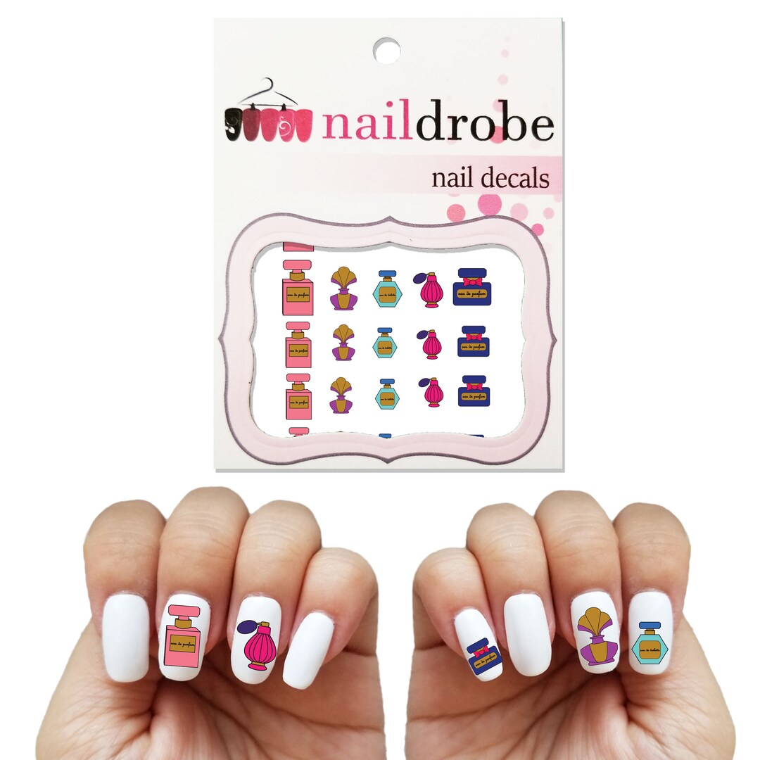 30 Perfume Bottle Nail Decals (waterslide Nail Decal) - Etsy